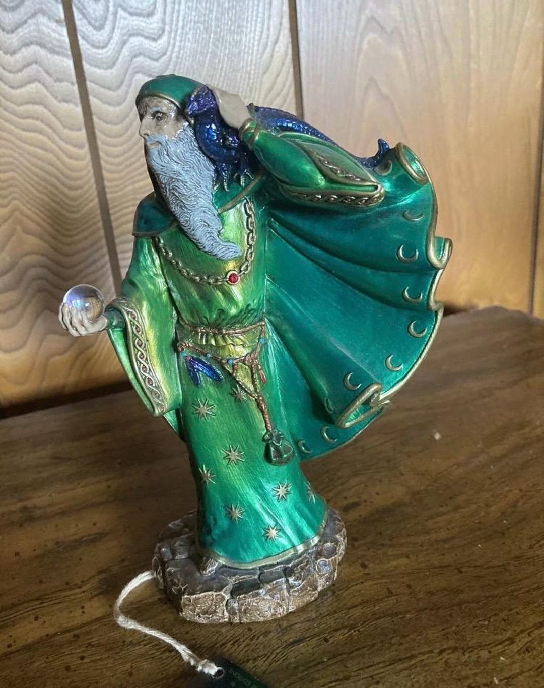 Windstone Editions Retired Emerald Wind Wizard M. Peña 1999 Ultra Rare ...