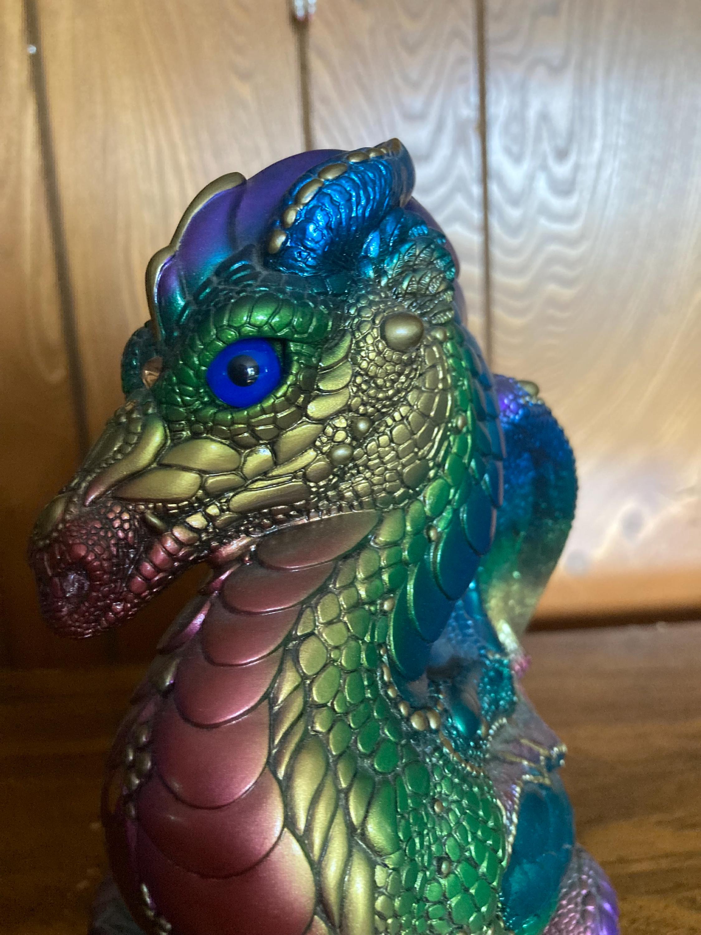 Windstone Editions Retired Rainbow Male Dragon M. Peña 1985 - Etsy