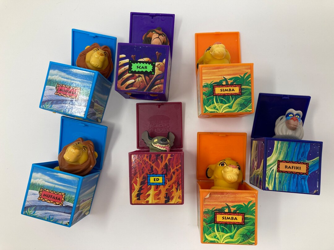 Vintage 90s Burger King the Lion King Finger Puppets Lot of 7 - Etsy