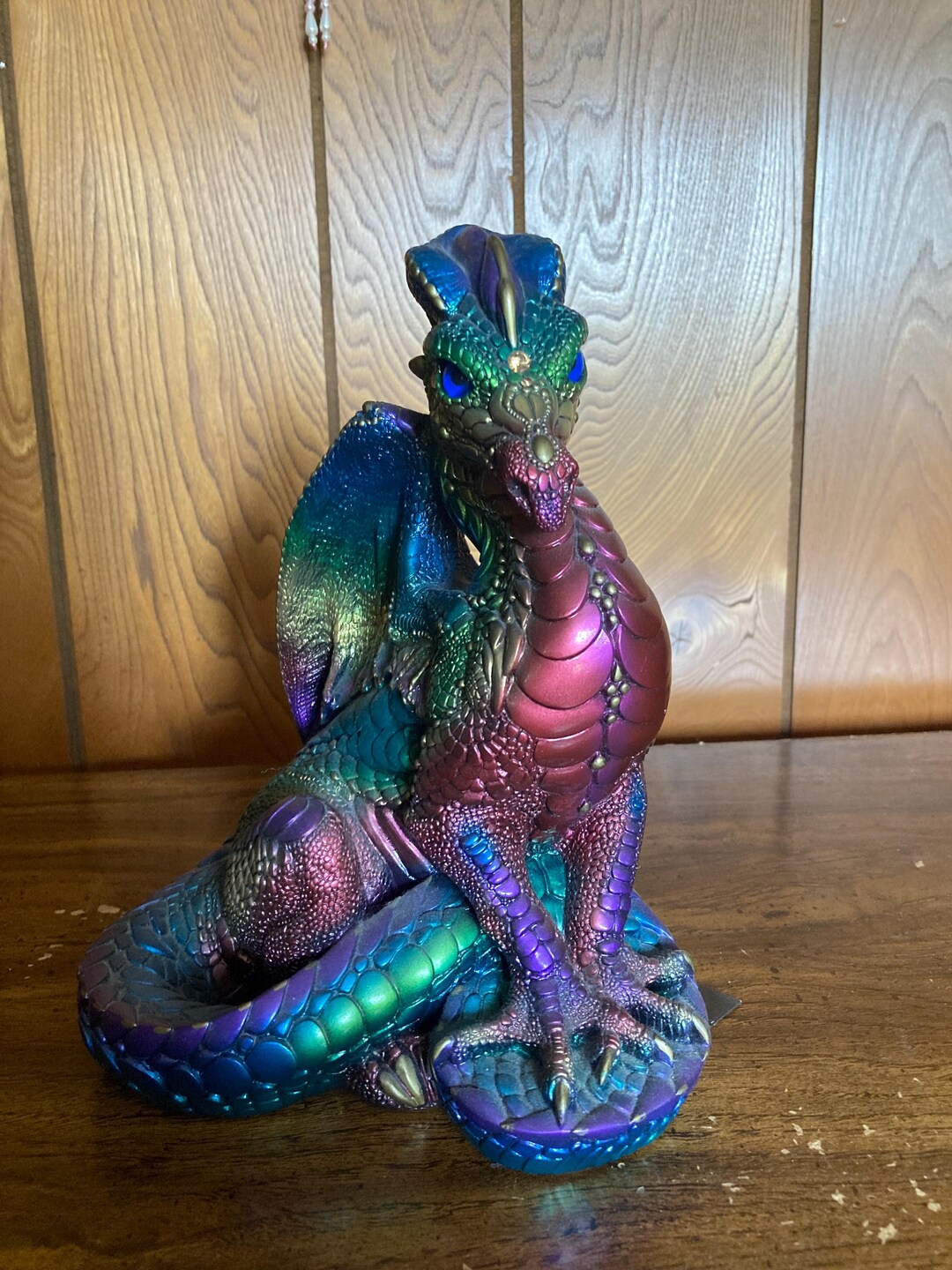 Windstone Editions Retired Ruby Red Mother Dragon M. Peña 1985 - Etsy