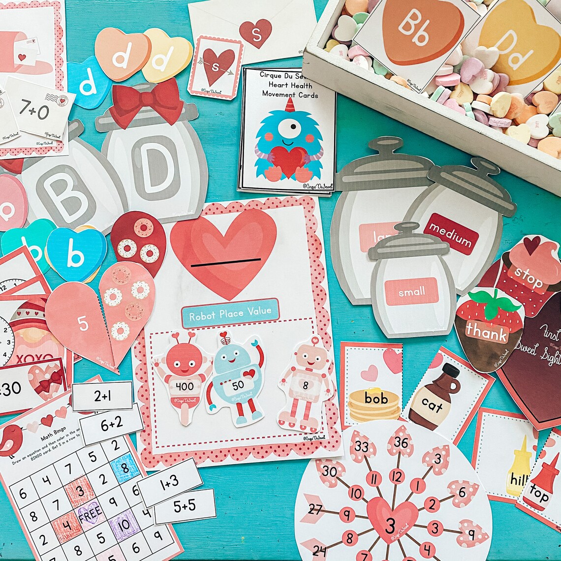 Valentine's Dolch Sight Words Pre Primer Through Third Grade - Etsy