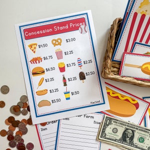 Concession Stand Money Practice - Etsy