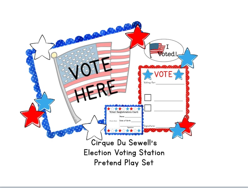 Election Voting Station for Mock Elections and Pretend Play - Etsy