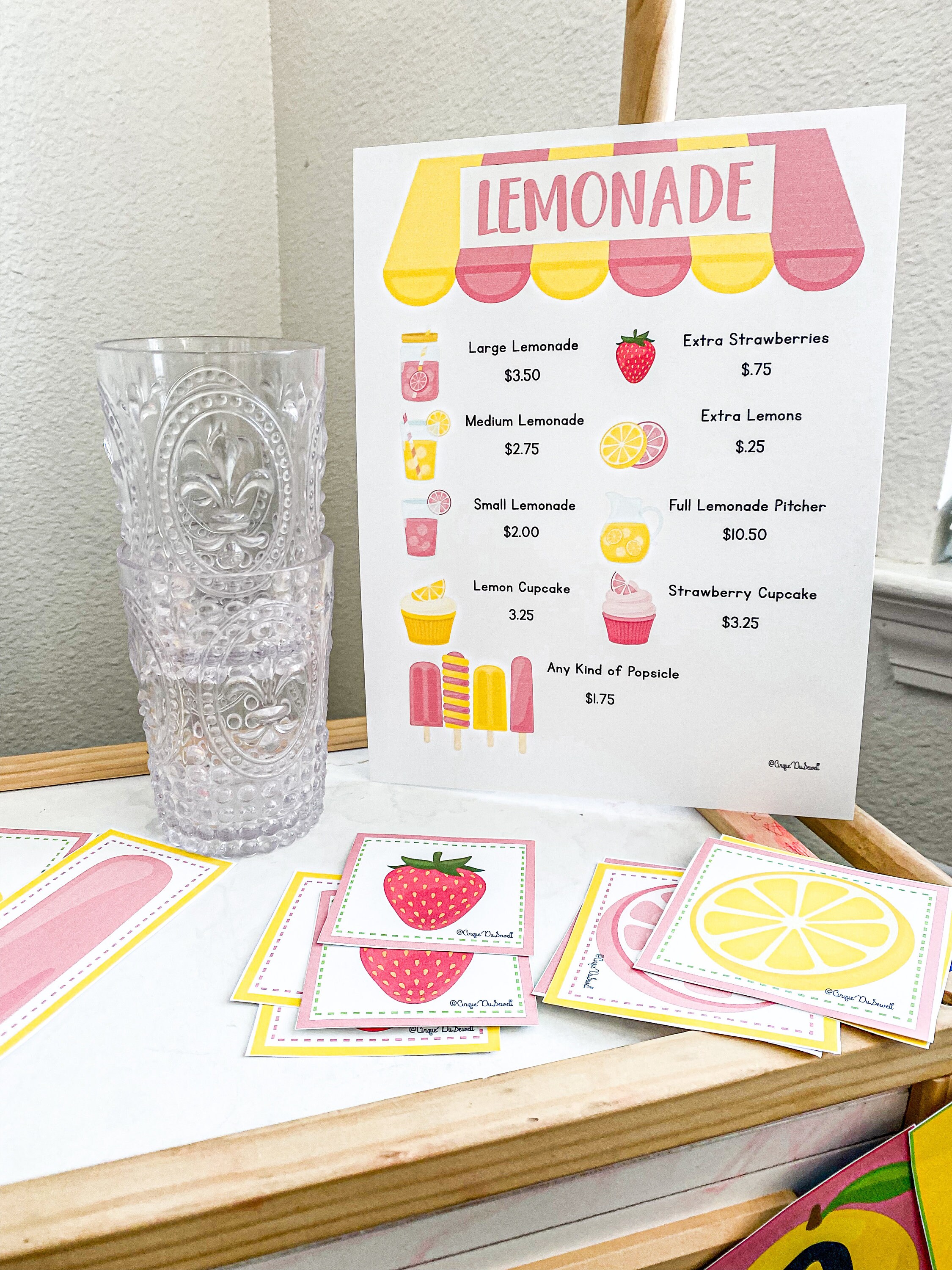 Lemonade Stand Pretend Play and Math Practice - Etsy