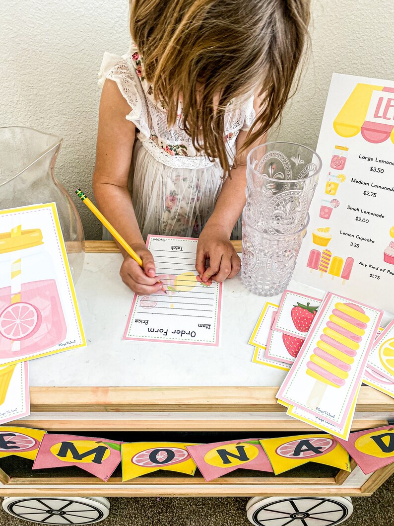 Lemonade Stand Pretend Play and Math Practice (Instant Download) - Etsy