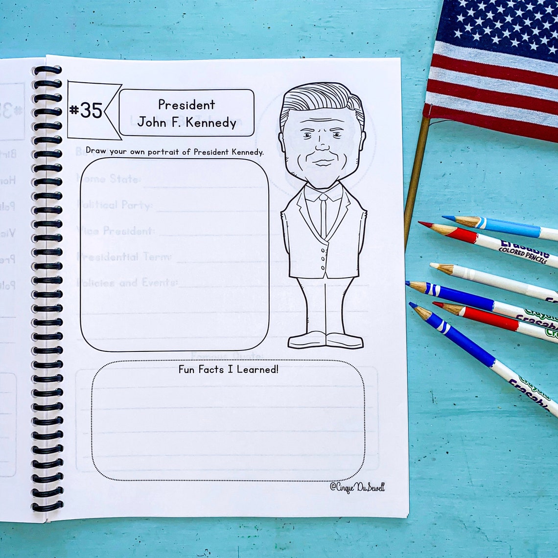 United States Presidents Journal - Etsy