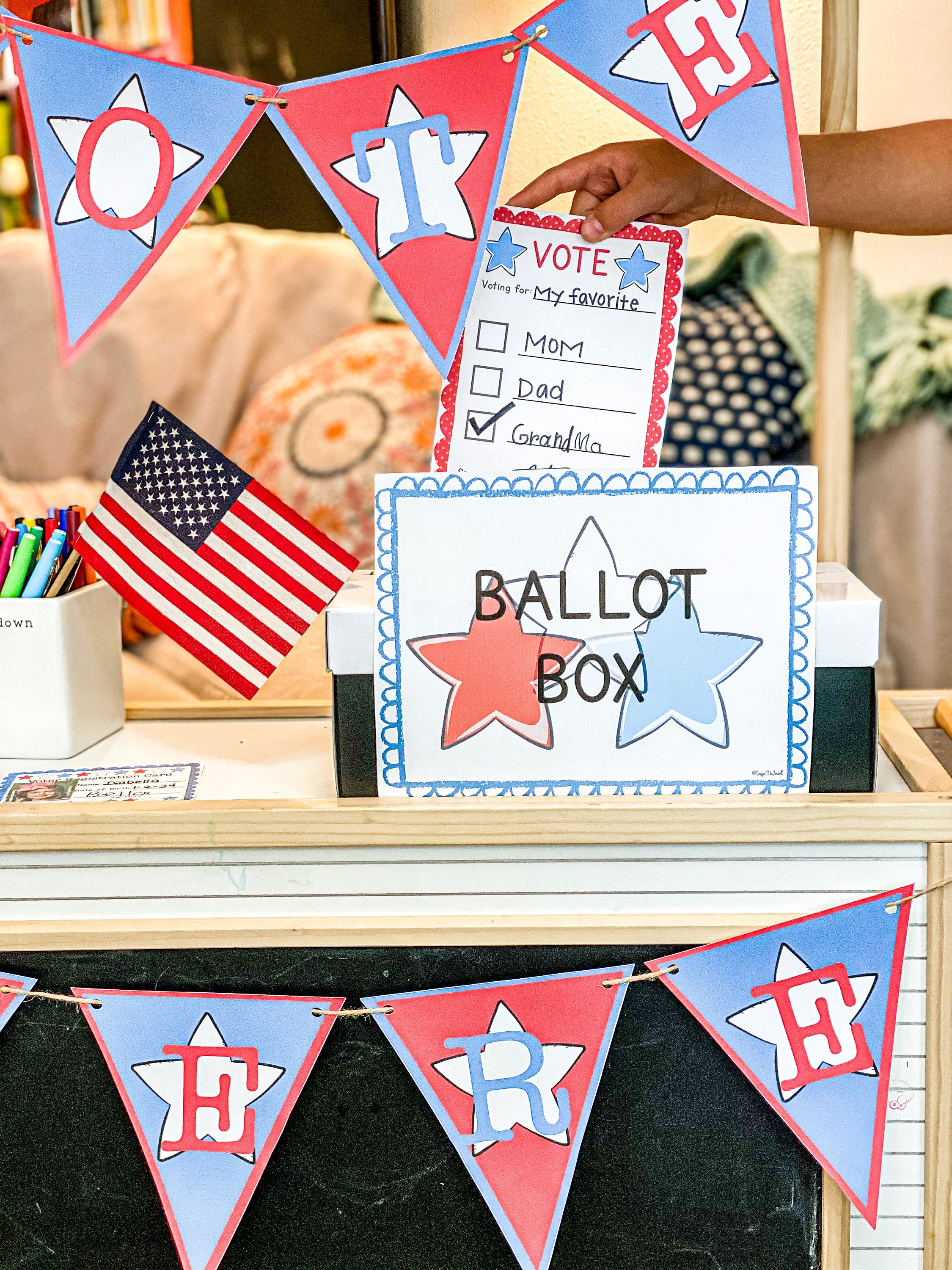 Election Voting Station for Mock Elections and Pretend Play - Etsy