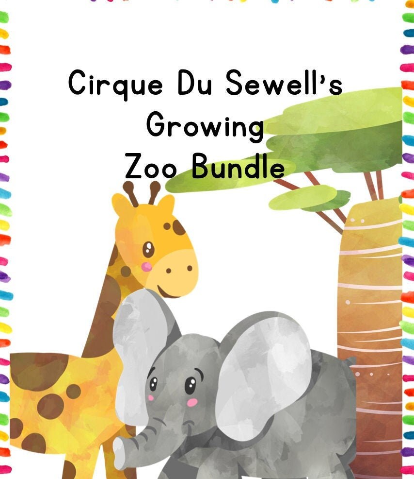 Zoo Themed GROWING Bundle - Etsy