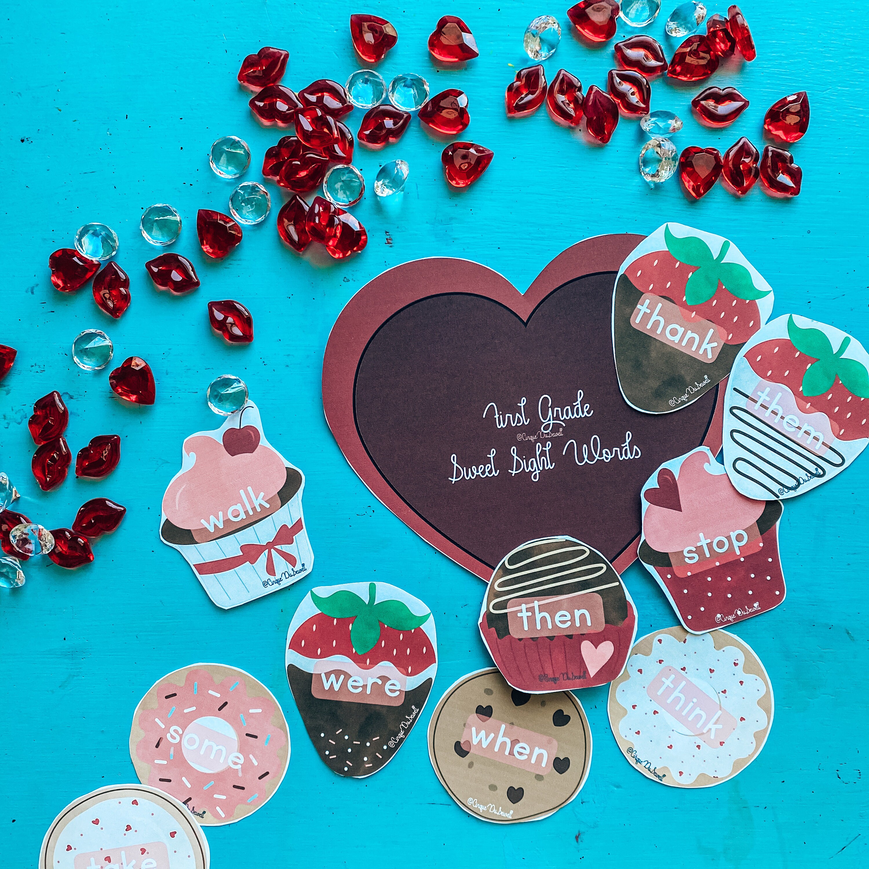 Valentine's Dolch Sight Words Pre Primer Through Third Grade - Etsy