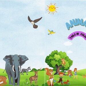 Animal Tails in Color – Printable Kids Coloring Book | Fun Animal ...