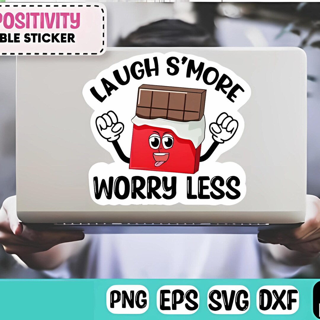 Cute Positivity Print Sticker SVG Bundle | Inspirational Quotes PNG ...