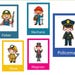 French and English Jobs Flashcards for Kids | Community Helpers ...