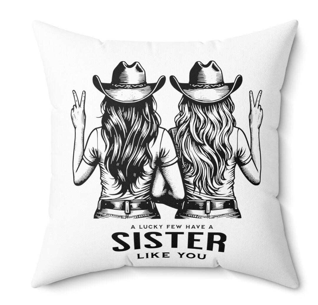 Cute Western Cowgirl Sister Gift for Sister Western Home Decor Cute ...