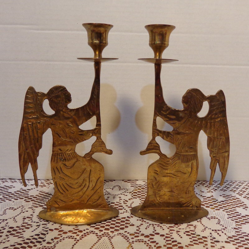 Angel Candle Holder - Etsy
