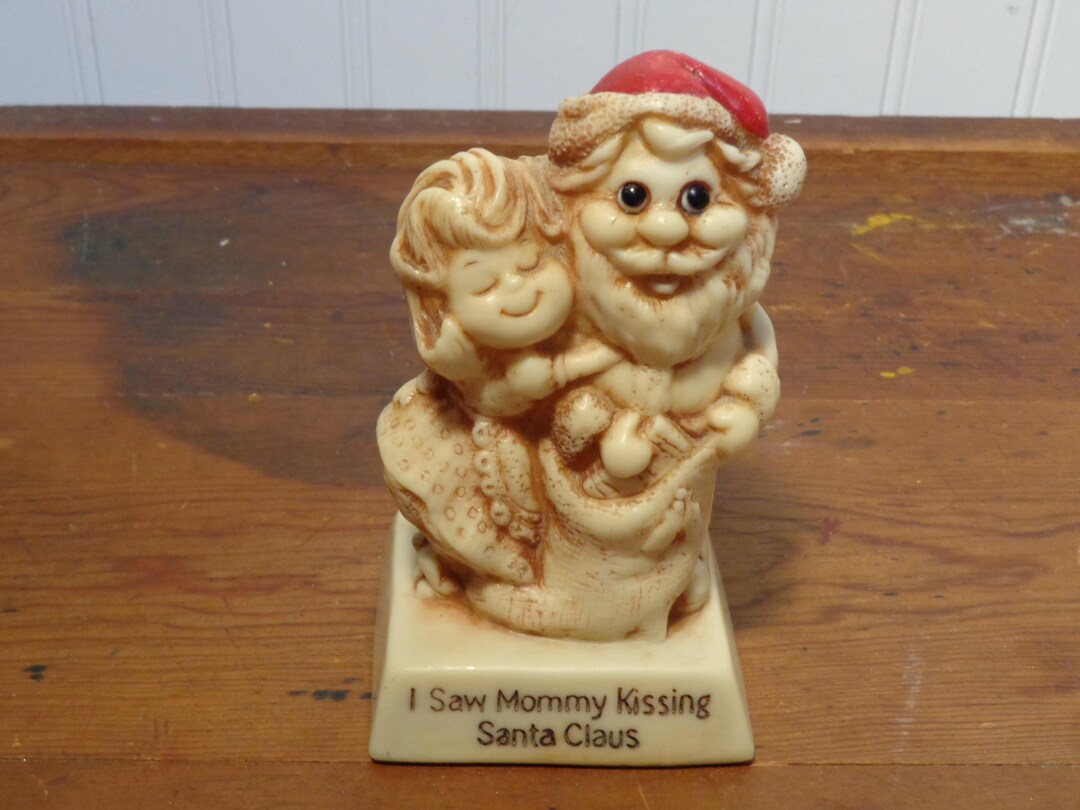 Russ Berrie Statue - I Saw Mommy Kissing Santa Claus - 24-150 - Etsy