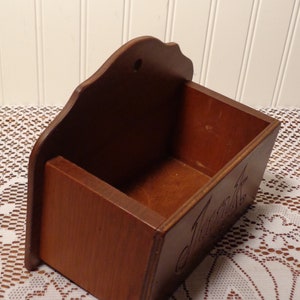 Vintage Wood Hanging Junk Box Carved Wood Junk Box 19-118 - Etsy