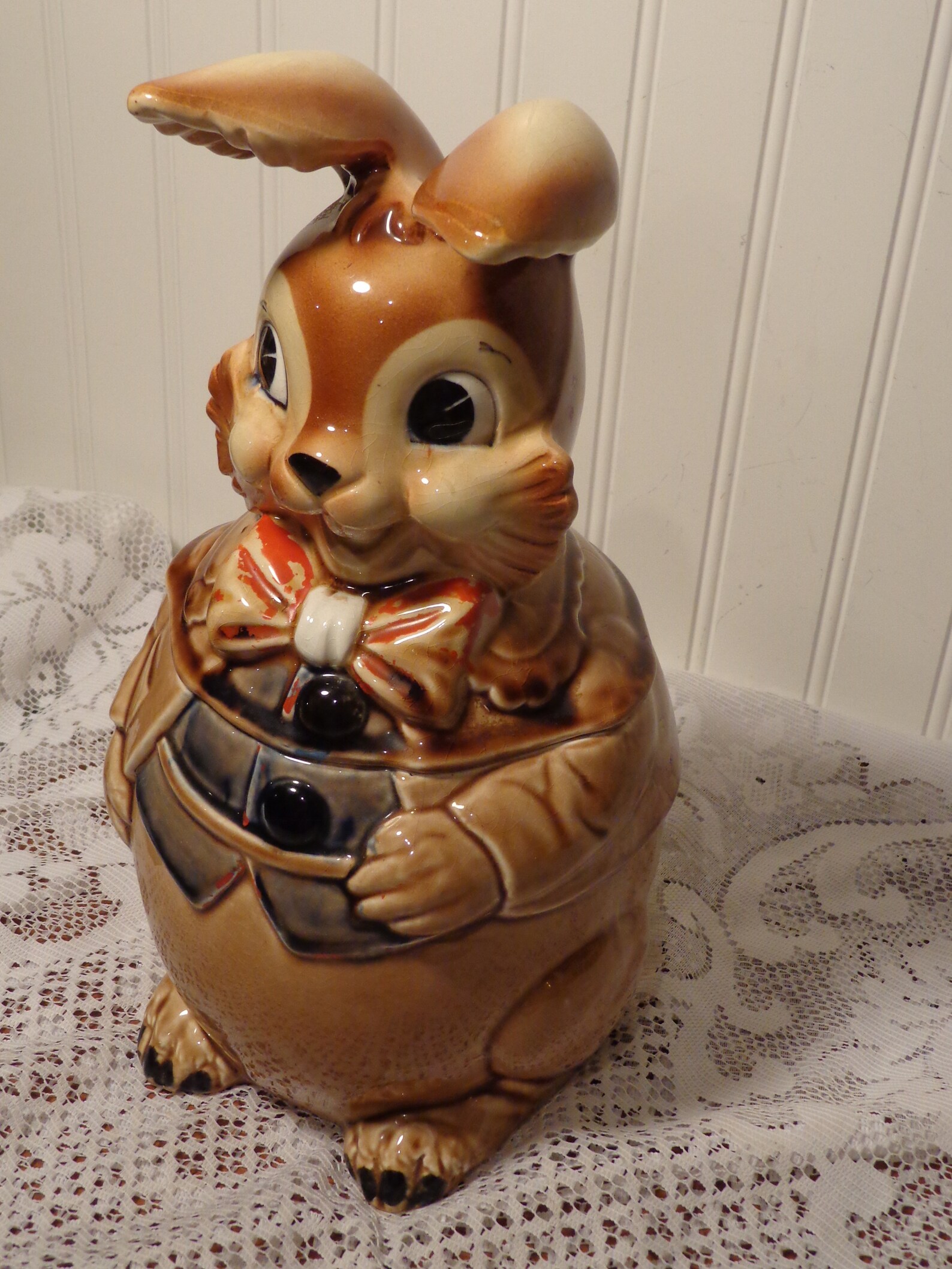 Rabbit Cookie Jar by Royal Sealy Peter Rabbit Cookie Jar | Etsy