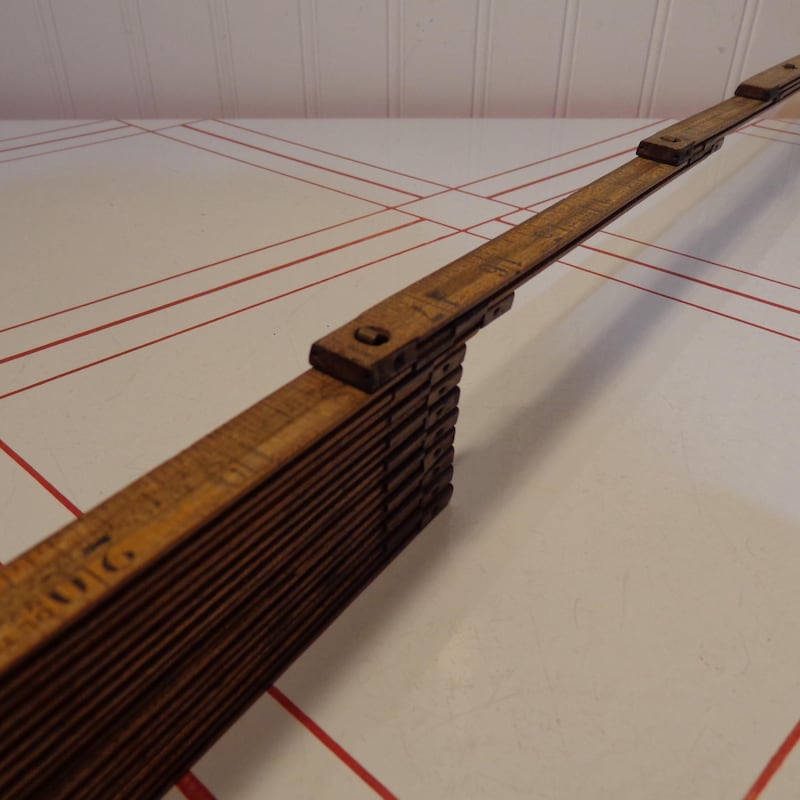 Folding Wood Ruler - Etsy
