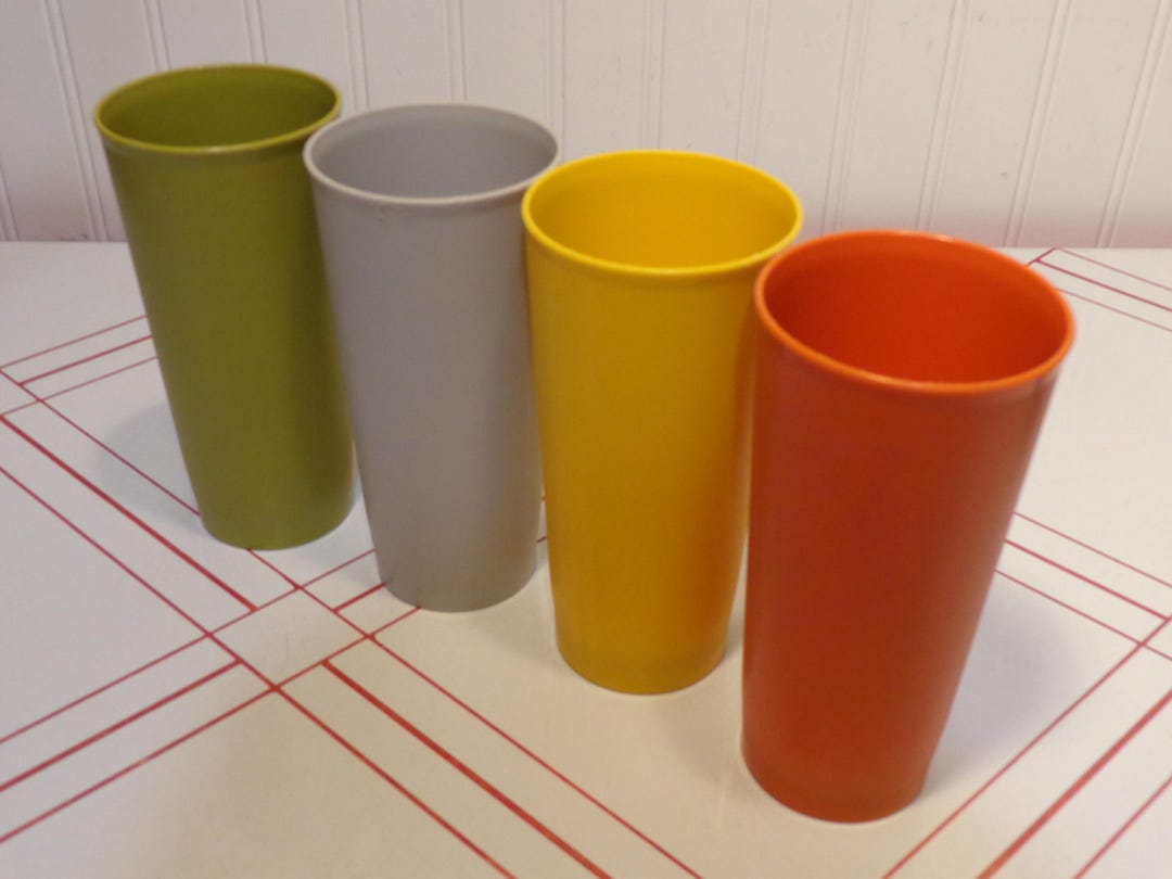 Vintage Tupperware Tumblers - Set of Four (4) #1348 - 20-439 - Etsy