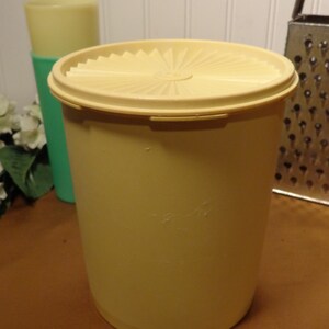 Tupperware Yellow Canister #807 - Tupperware Sugar Container ...