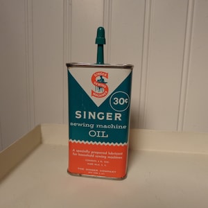 Vintage Singer Oil Can - 1950 Singer Sewing Machine Oil Can - 23-073 - Etsy