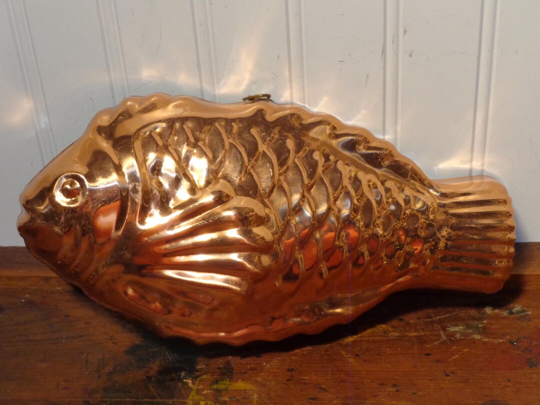 Copper Jell-o Mold Fish Jell-o Mold 13-1354 - Etsy