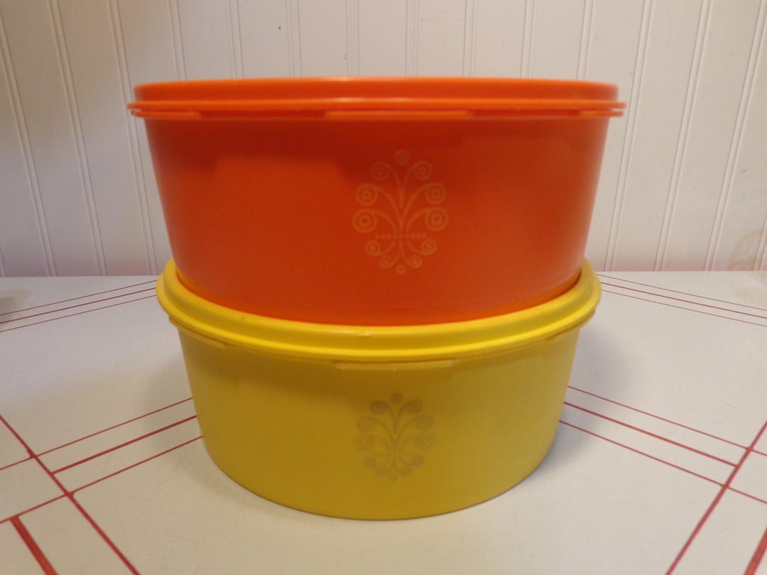 Orange Canister From Tupperware - Tupperware Container # 1204 - 24-287 ...