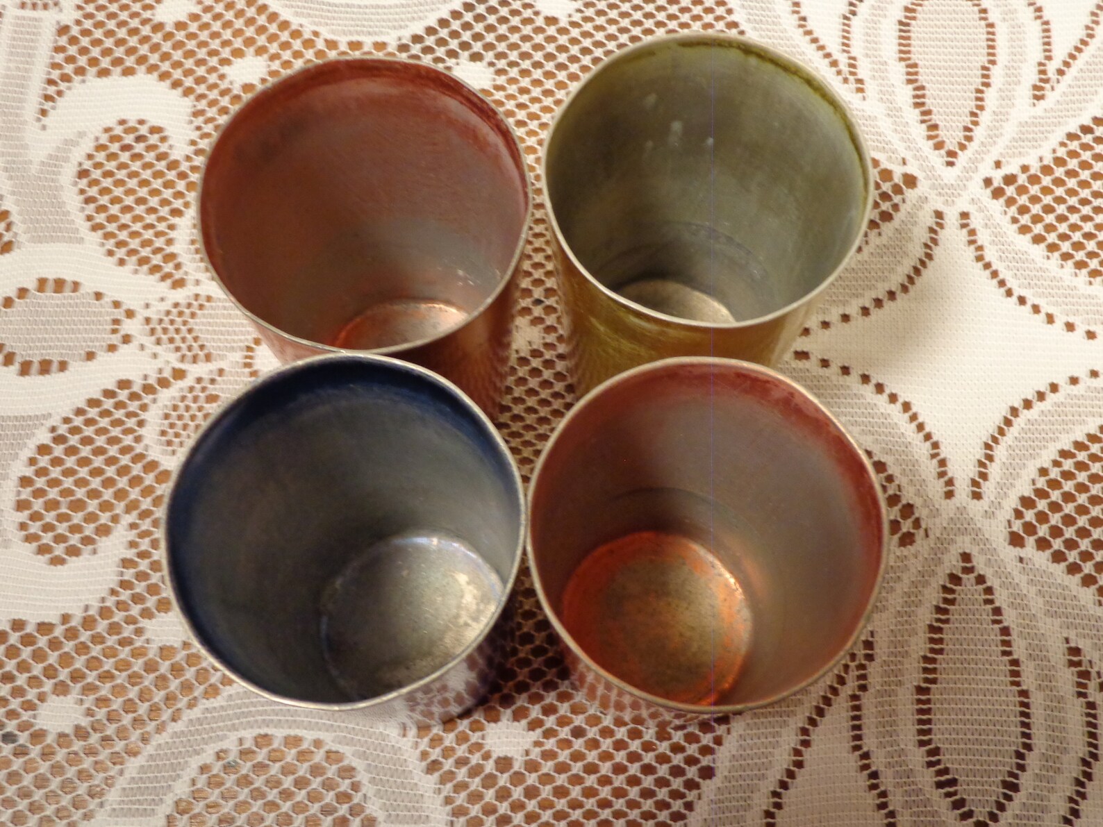 Vintage Aluminum Tumblers by Bascal - Colored Aluminum Cups - 12-512 - Etsy