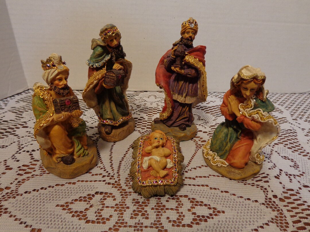 Nativity Figurines Made K's Collection Resin Nativity Figurines Set of ...
