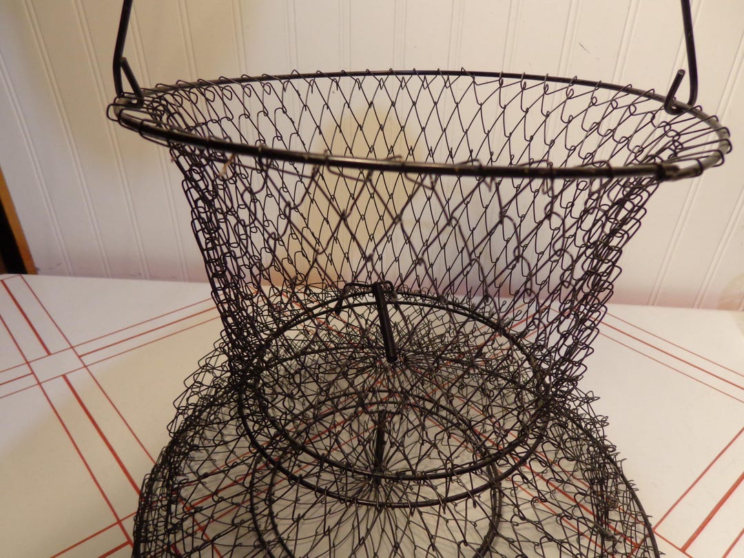 Wire Fishing Basket - Large Metal Fishing Basket - 25-022 - Etsy