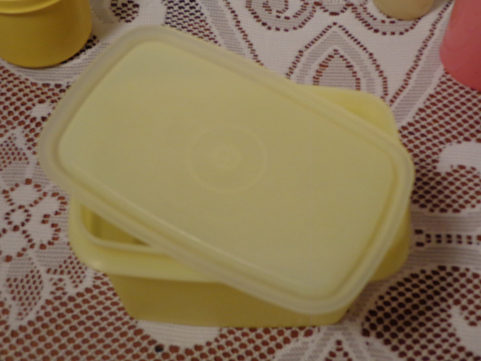 Tupperware Shelf Saver Container in Yellow Tupperware - Etsy