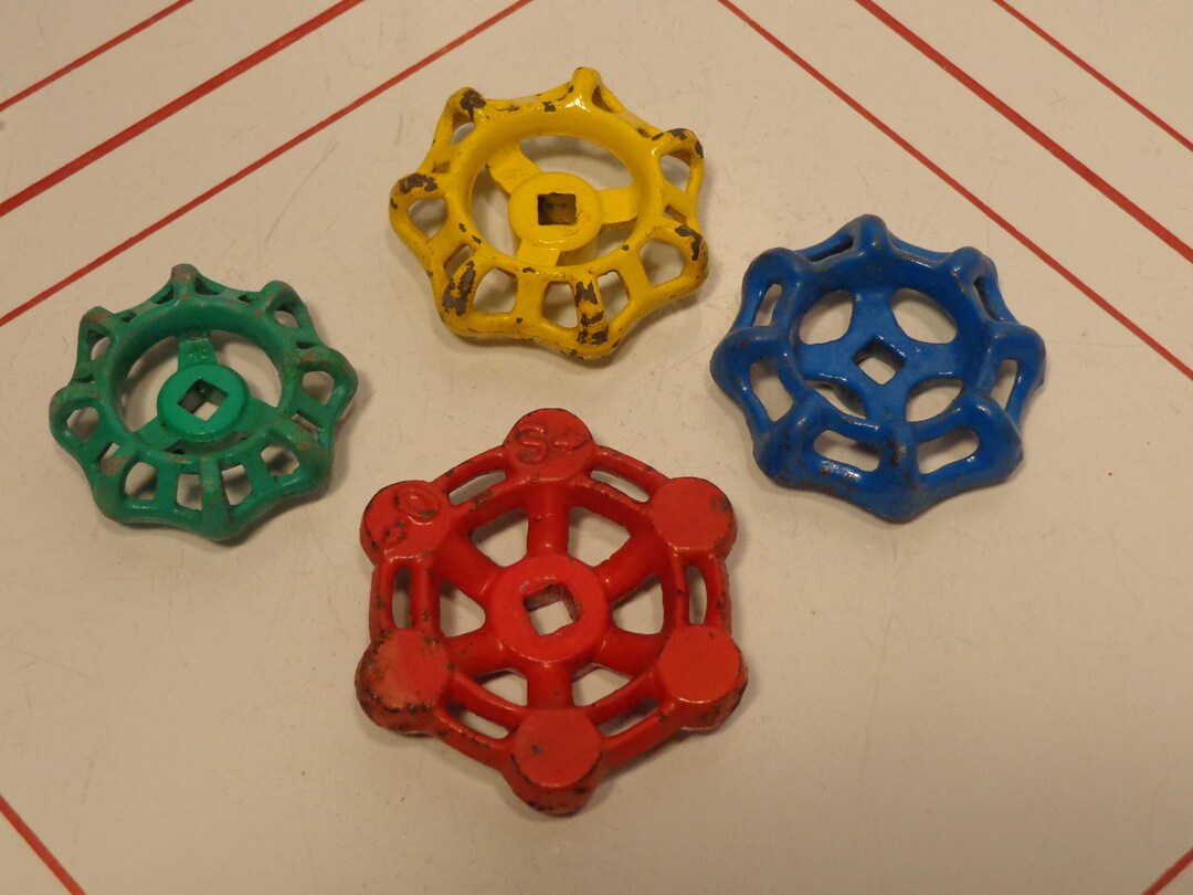 Vintage Valve Handles - Garden Valve Handles- Set of Four - 13-1208 - Etsy