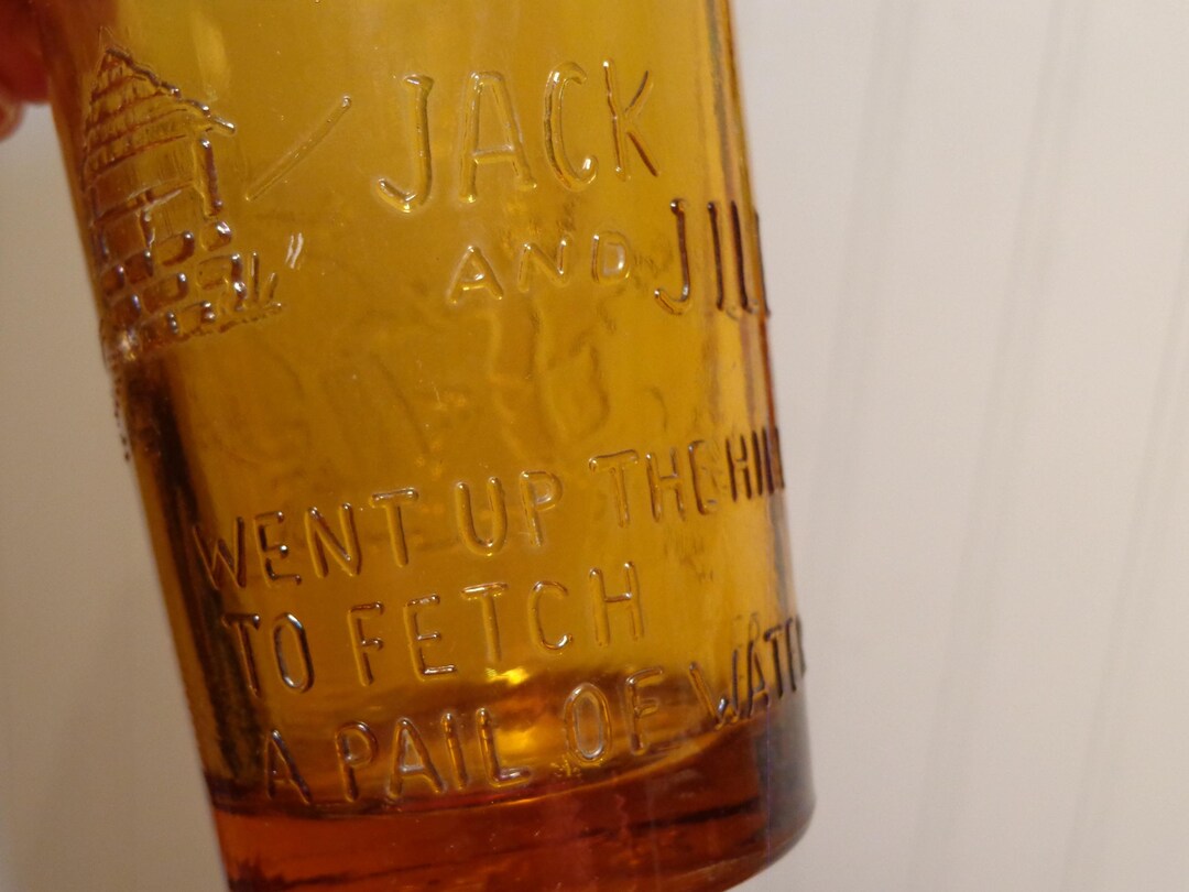 Jack and Jill Amber Tiara Glass - Orange Juice, Lemonade Glass ...