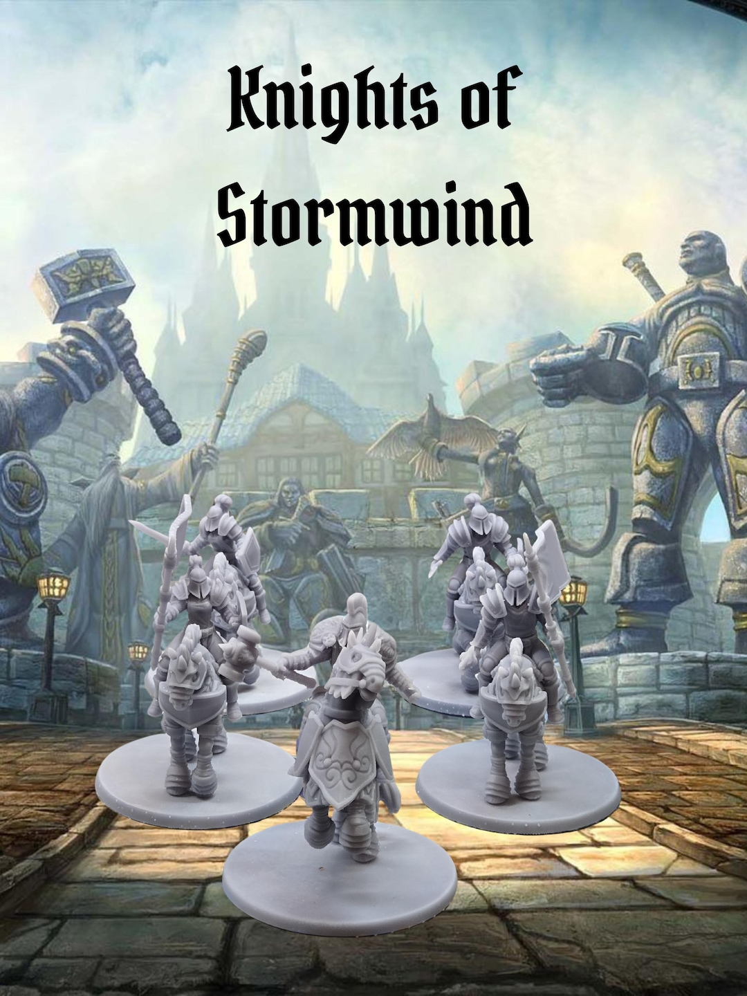 Stormwind Knights – 32mm Resin Fantasy Miniatures for Ttrpgs - Etsy