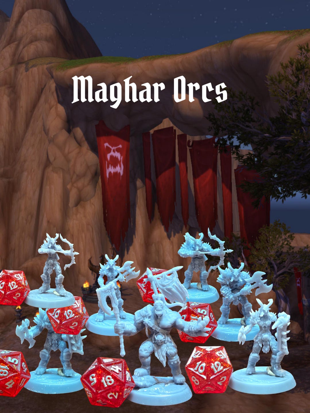 Mag'har Orc Miniatures – 32mm Resin Horde Figures for Ttrpgs - Etsy