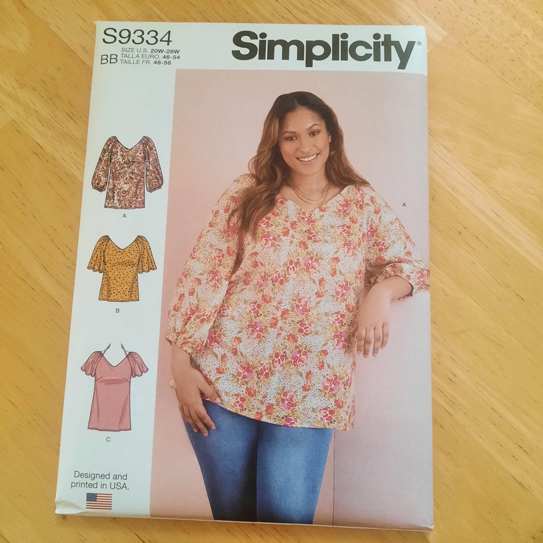 Simplicity Plus Size Blouse Patterns - Etsy