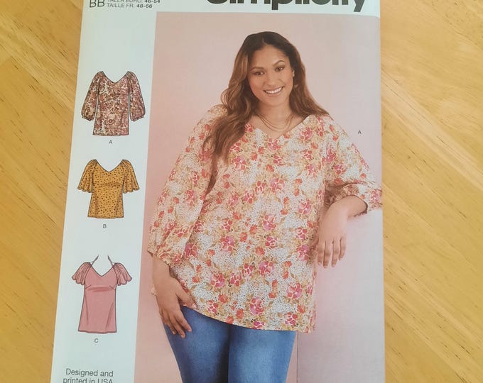 Simplicity Plus Size Blouse Patterns - Etsy
