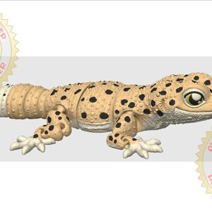 3D Printed Articulating Leopard Gecko - Etsy