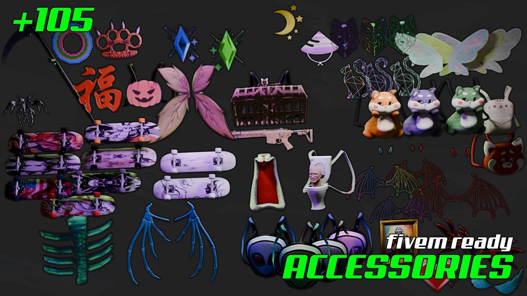 Fivem Clothing | ACCESSORIES X105 - Etsy