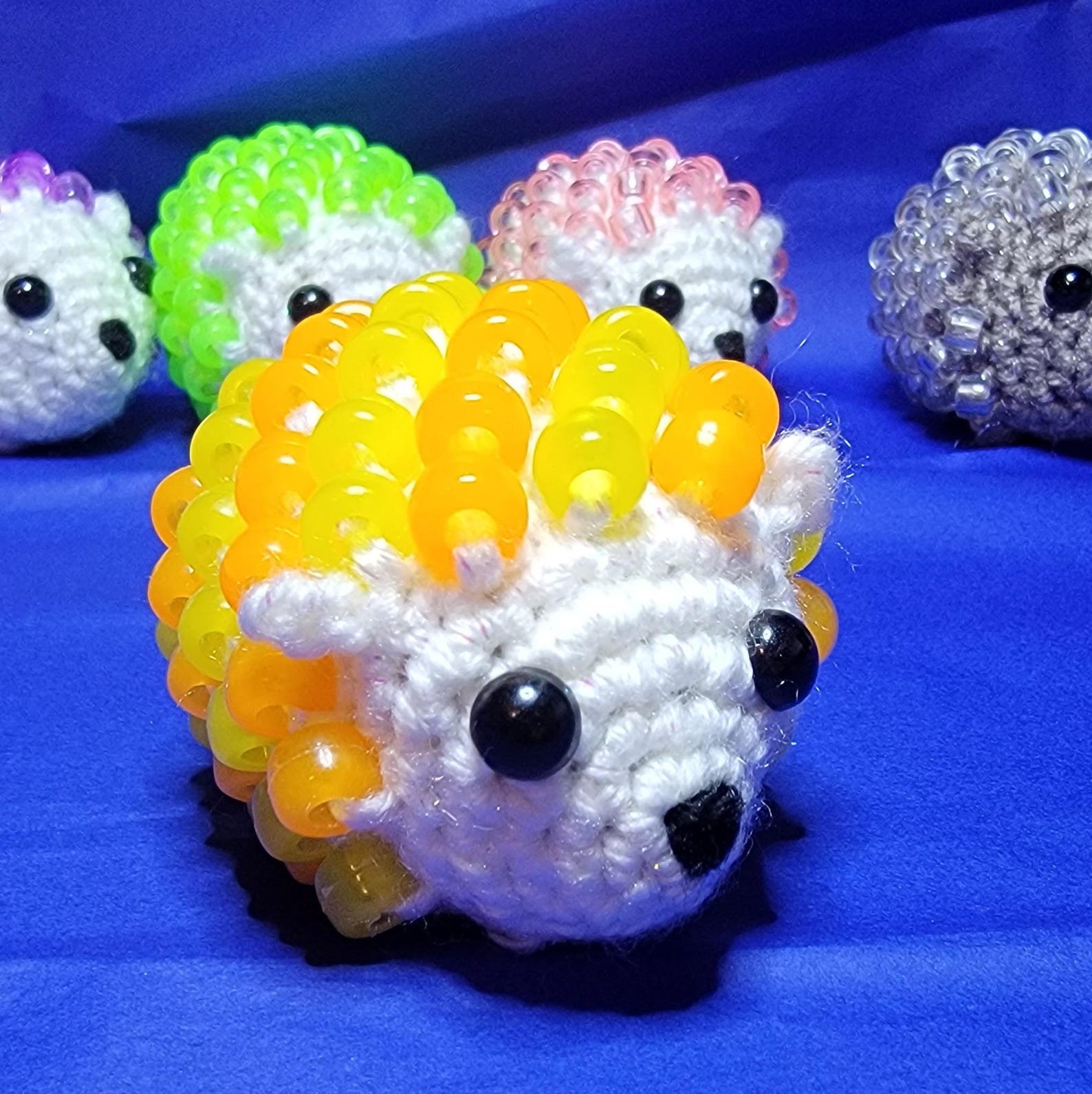 Handmade Beaded Weighted Hedgehog Fidget Toy for Anxiety, ADHD, Autism ...