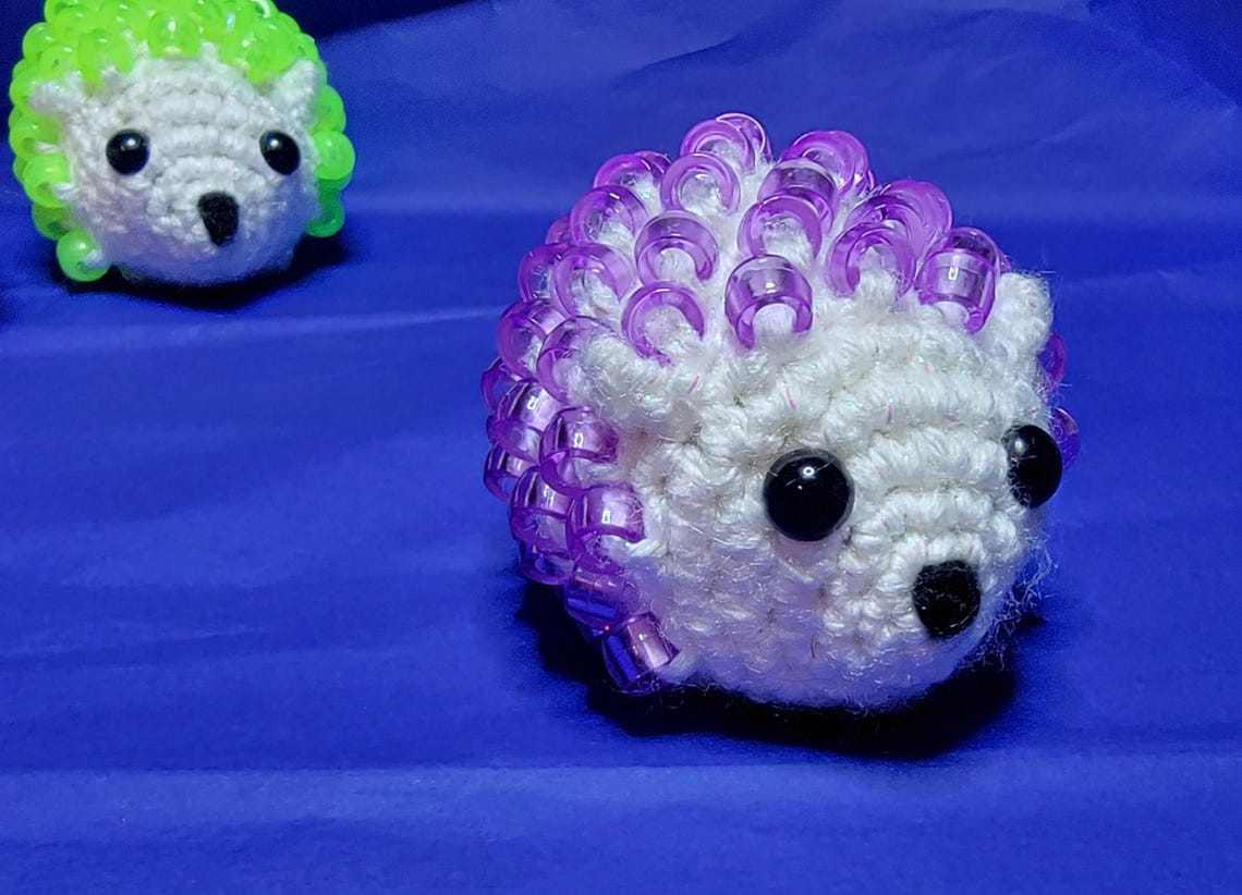 Handmade Beaded Weighted Hedgehog Fidget Toy for Anxiety, ADHD, Autism ...