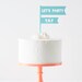 Personalised Party Flag Cake Topper - Etsy