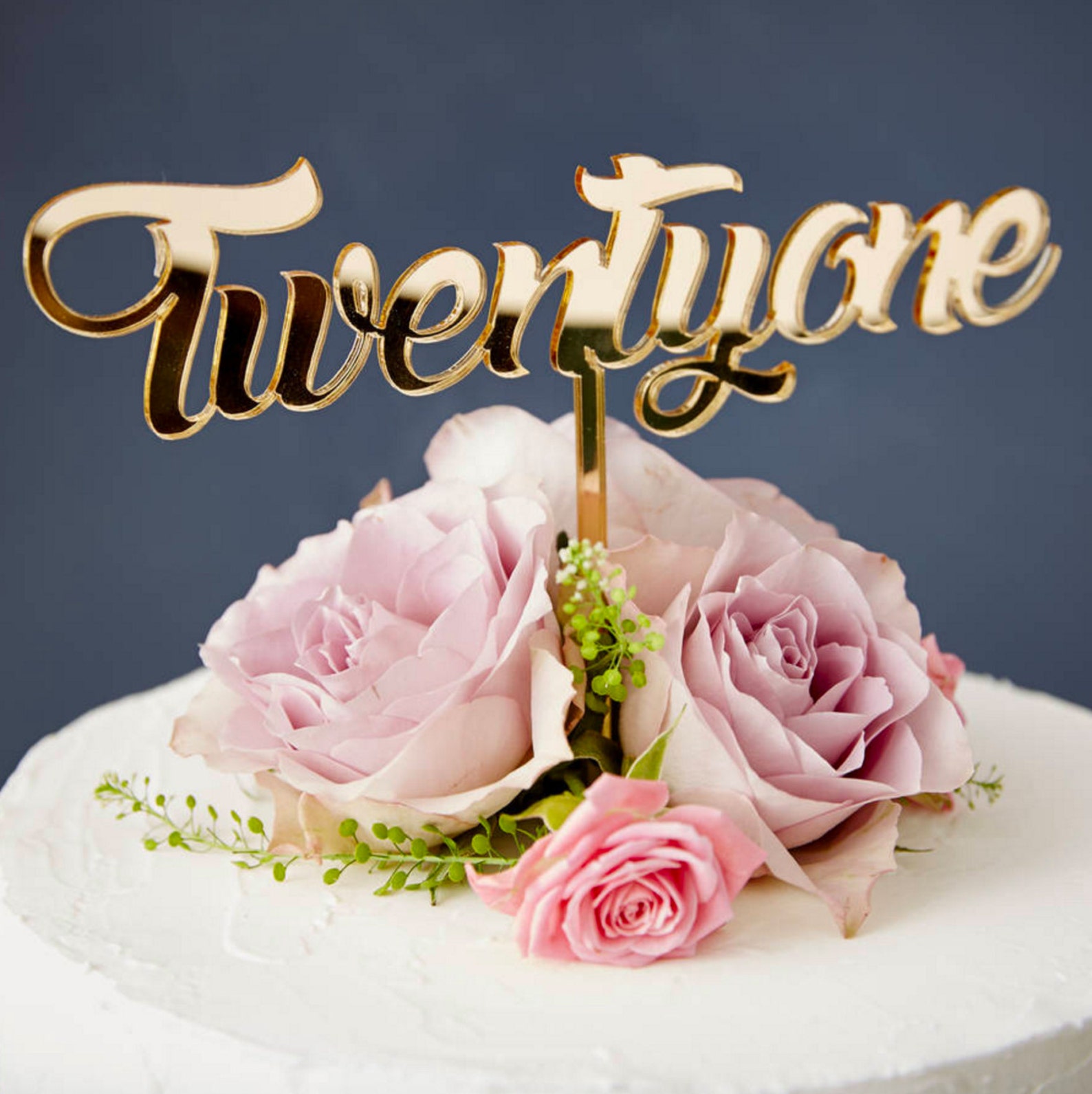 Twenty One Birthday Cake Topper - Etsy UK