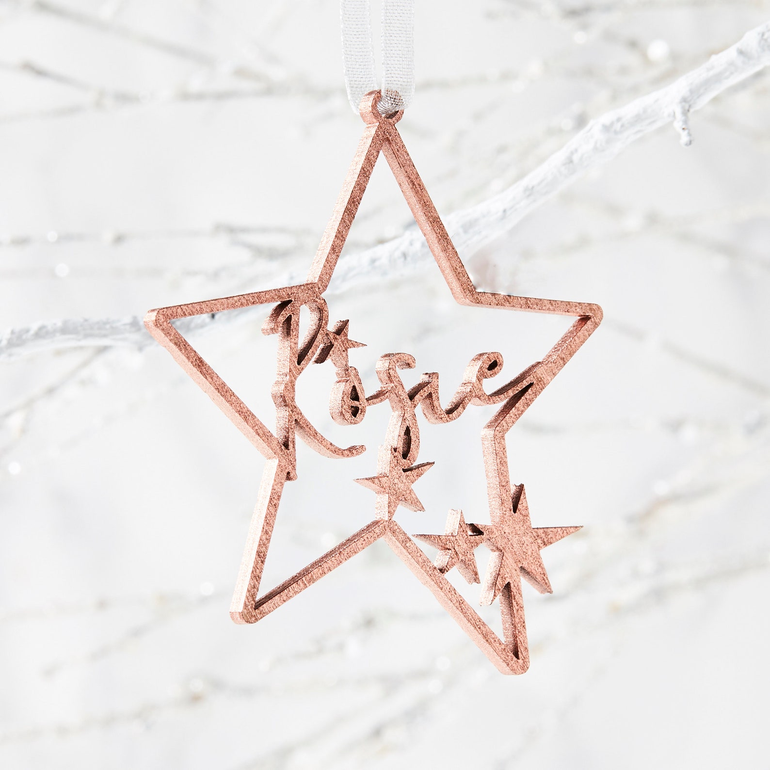 Little Star Personalised Christmas Decoration - Etsy UK