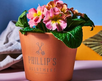 Personalised Couples Celebration Plant Pot, Beautiful Engraved ...