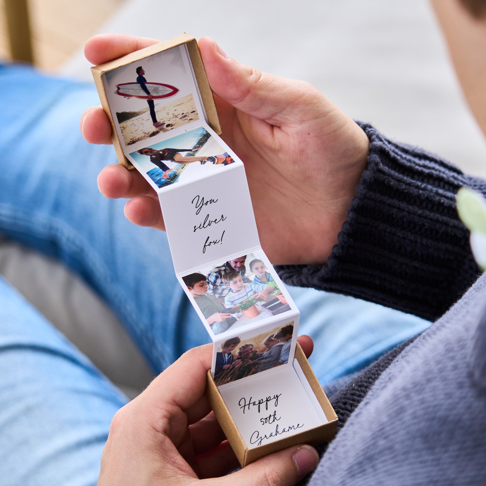 Personalised 50th Birthday Photo Token Box - Etsy