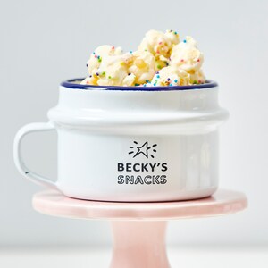 Personalised Enamel Snack Pot | Fathers Day Gift - Etsy