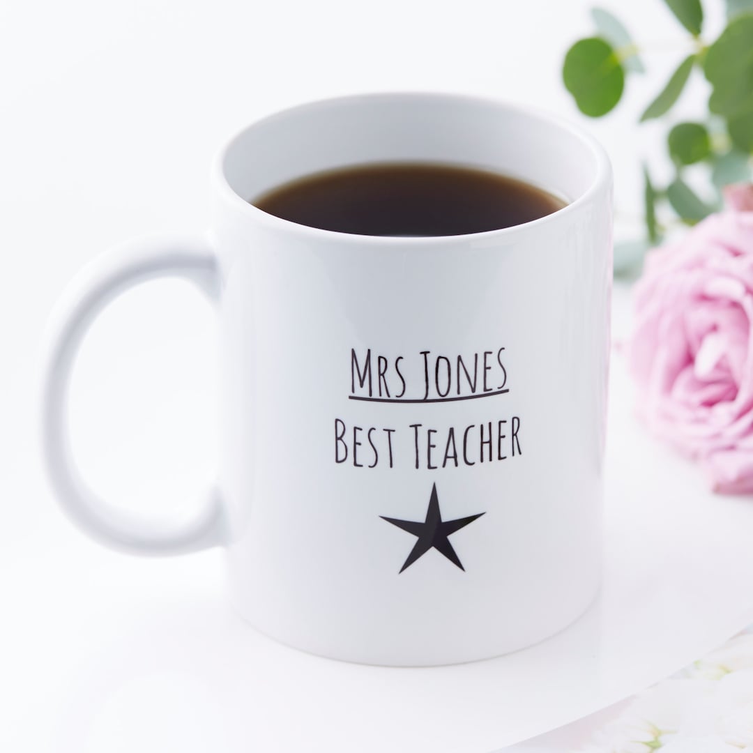 Personalised Best Teacher Mug - Etsy UK