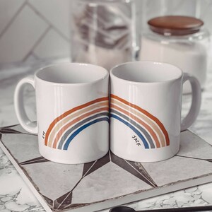 Personalised Rainbow Mug Set - Etsy