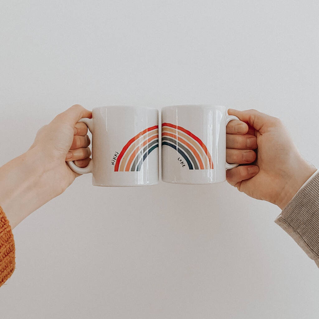 Personalised Rainbow Mug Set | Etsy
